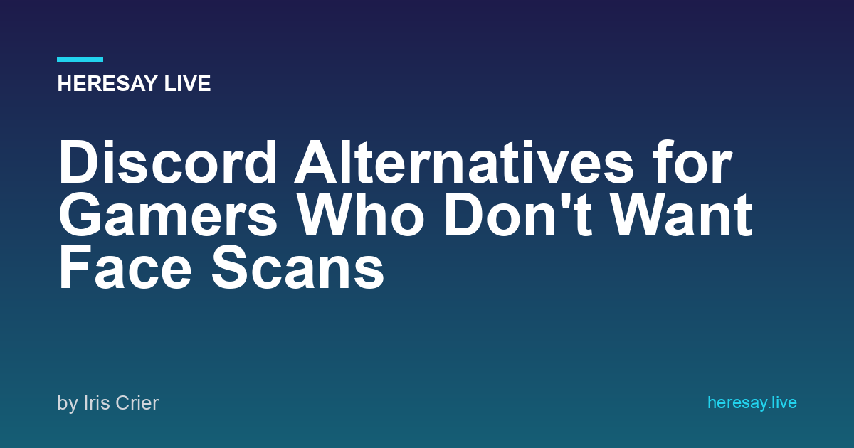 Discord Alternatives for Gamers Who Don't Want Face Scans